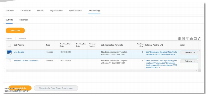 How to unpost a job posting/requisition – Nando's UK & IRE