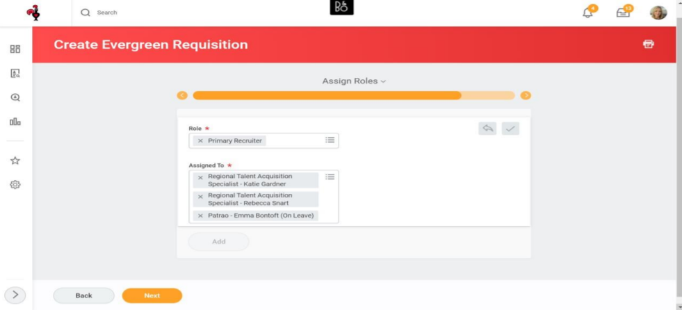 Evergreen requisition – Nando's UK & IRE