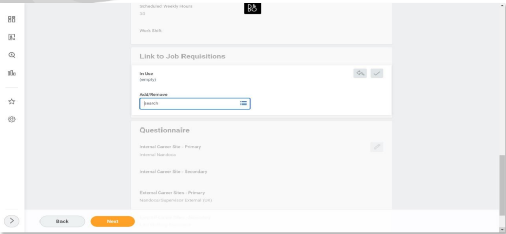Evergreen requisition – Nando's UK & IRE