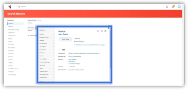 How to navigate and search in Workday – Nando's UK & IRE