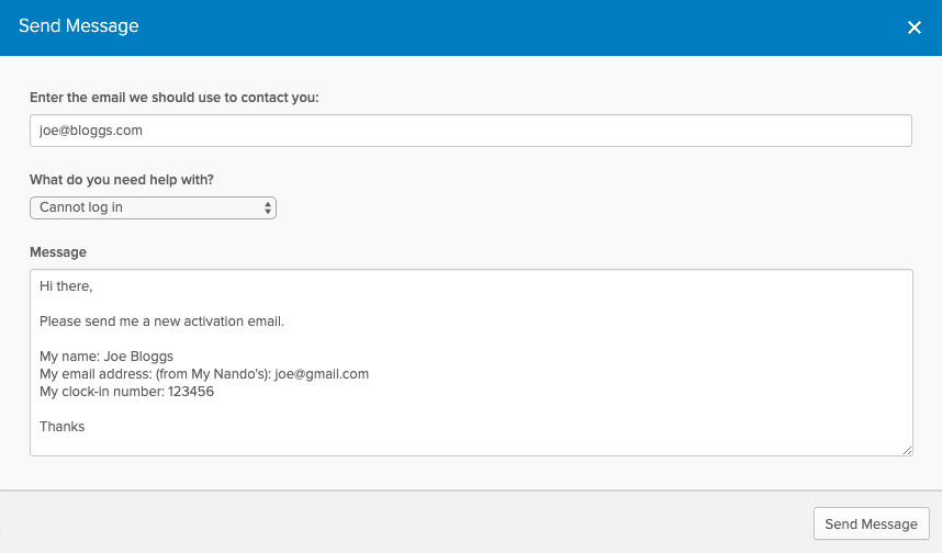 How do I request a new activation email (expired token)? – Nando's UK & IRE