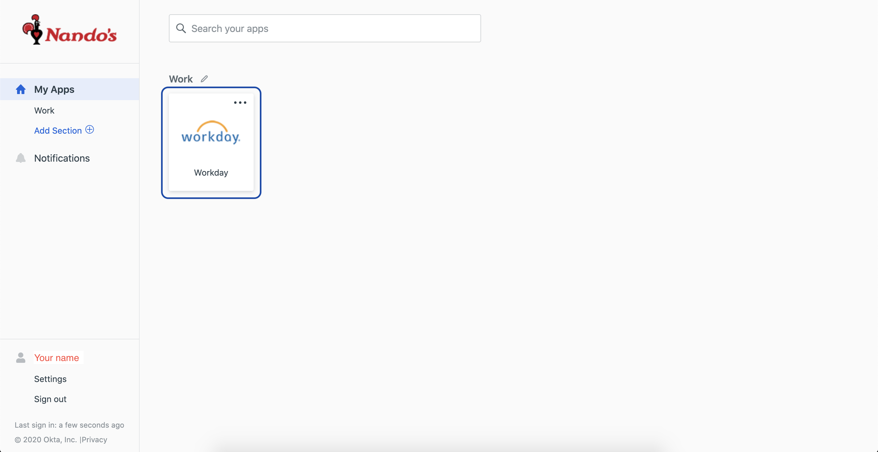 How do I access Workday on a shared device? – Nando's UK & IRE